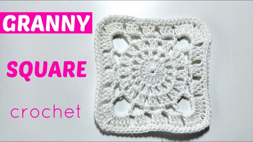Cuadrado crochet blanco paso a paso - ARTE CROCHET